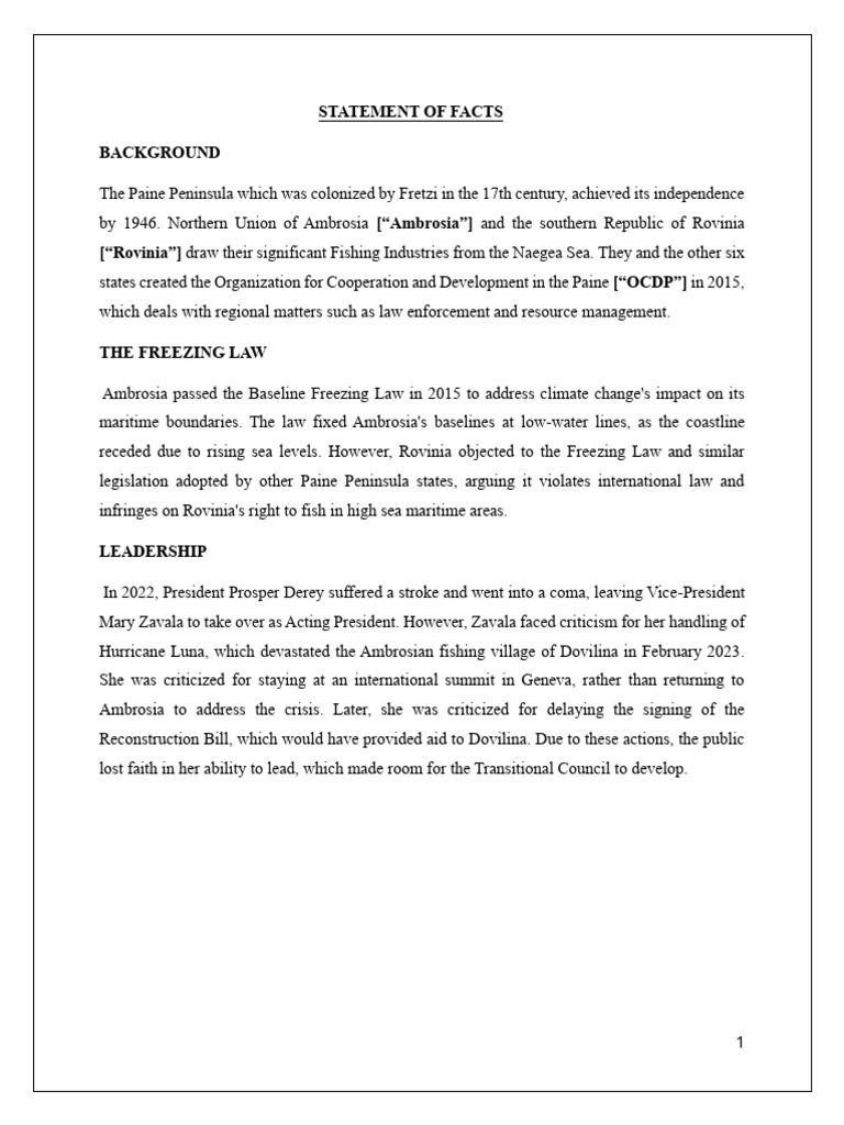 Summary of Facts | PDF