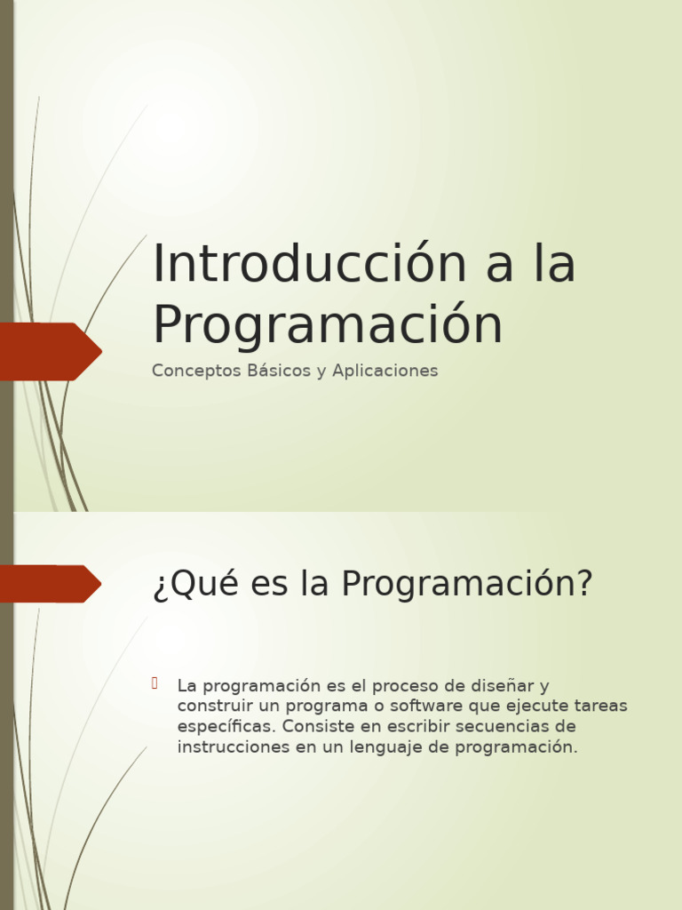Presentacion Programacion Basica | PDF
