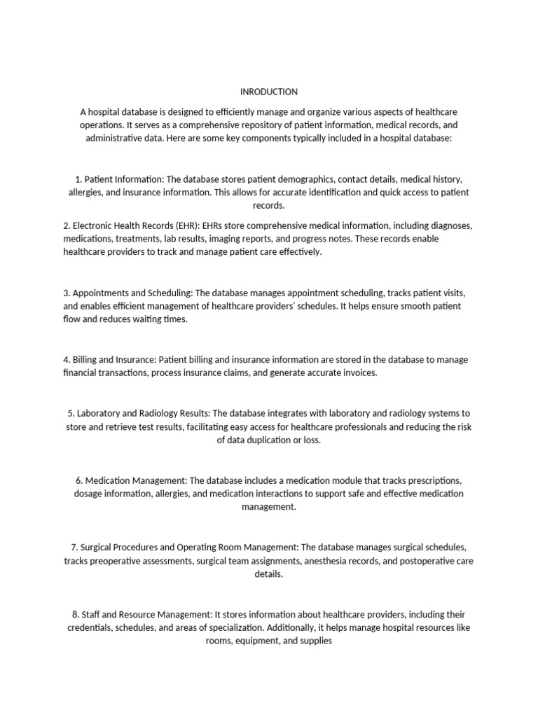 Database Write Up | PDF