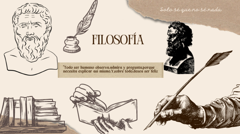 Presentación Diapositivas Historia de la Filosofía Collage Antiguo ...