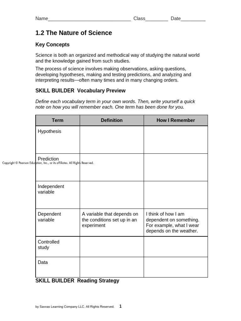 ENV21 01 02 WKBK Lesson | PDF