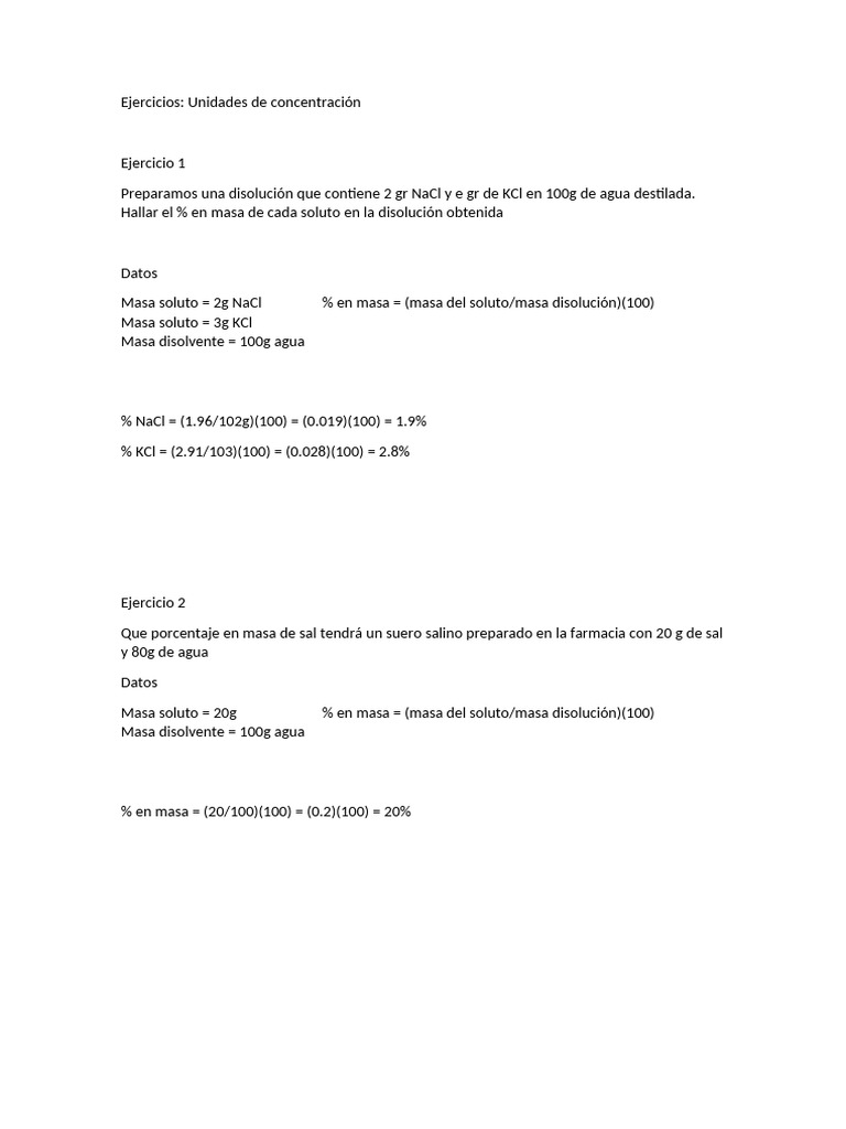 Ejercicios (2) | PDF