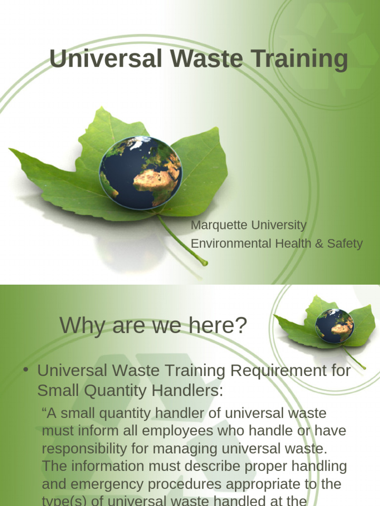 UniversalWasteTraining2012 000 | PDF