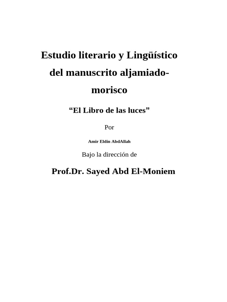 El Libro de Las Luces | PDF