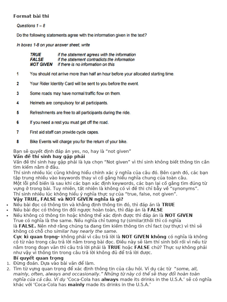 IELTS-Reading-T-F-NG-Y-N-NG | PDF