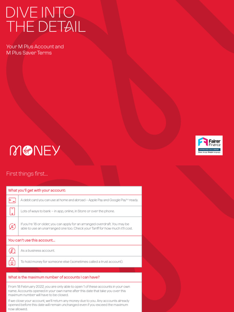 M Plus Account and Saver Overview | PDF | Interest | Cheque