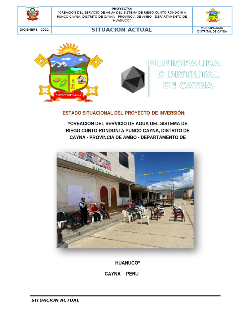 Situacion Actual Cayna Ok | PDF