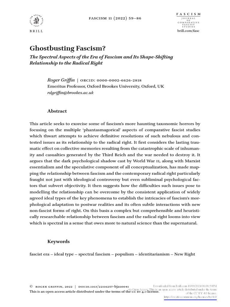 Ghostbusting Fascism | PDF | Fascism | Social Science