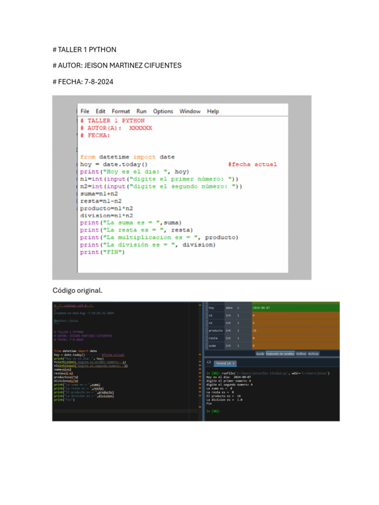 Aa2-Ev2 Taller 1 | PDF