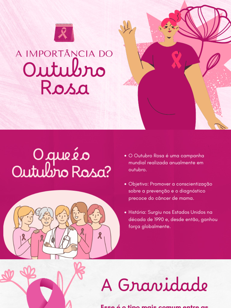 Apresentação Animada Feminina Outubro Rosa Saúde Da Mulher PDF | PDF ...