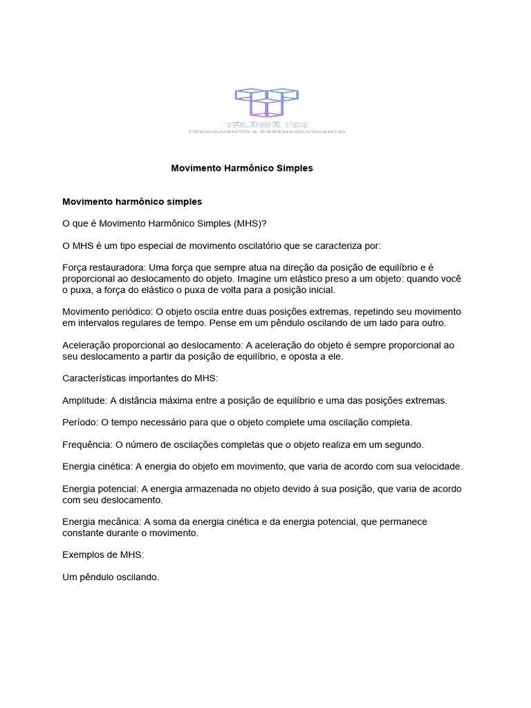 Lista Exercícios Mhs | PDF