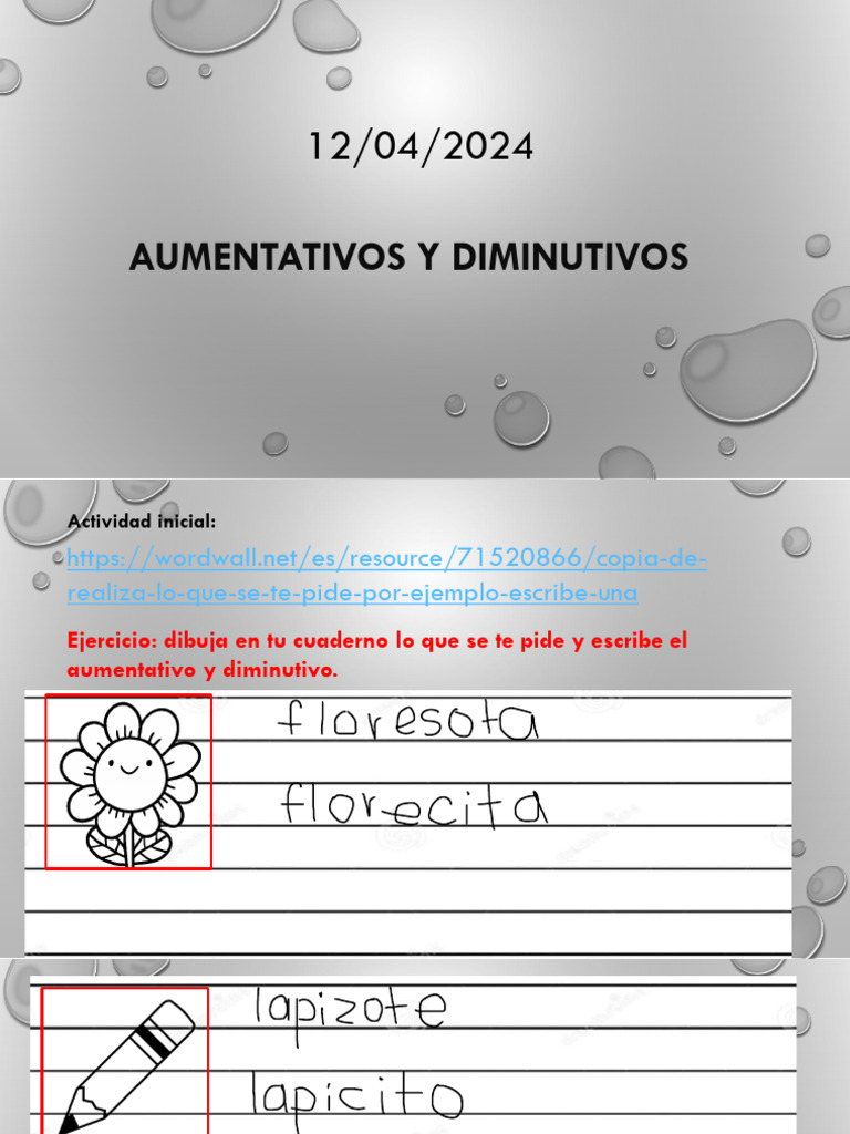 Aumentativos y Diminutivos | PDF