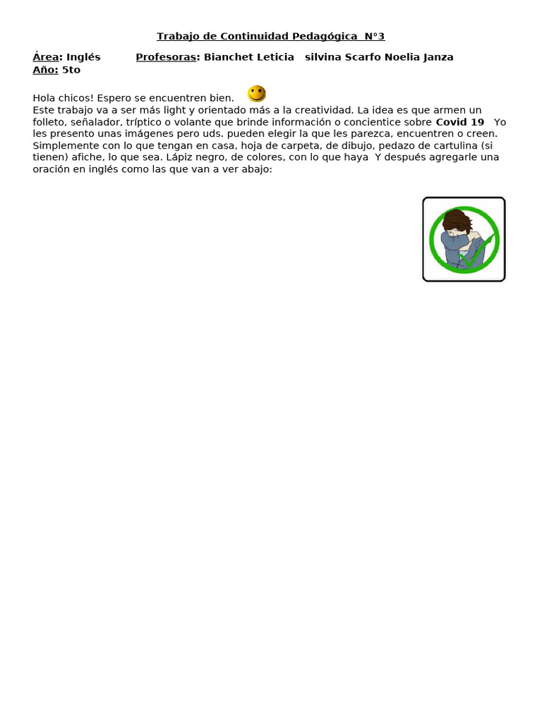 Actividad Creativa para 5to | PDF