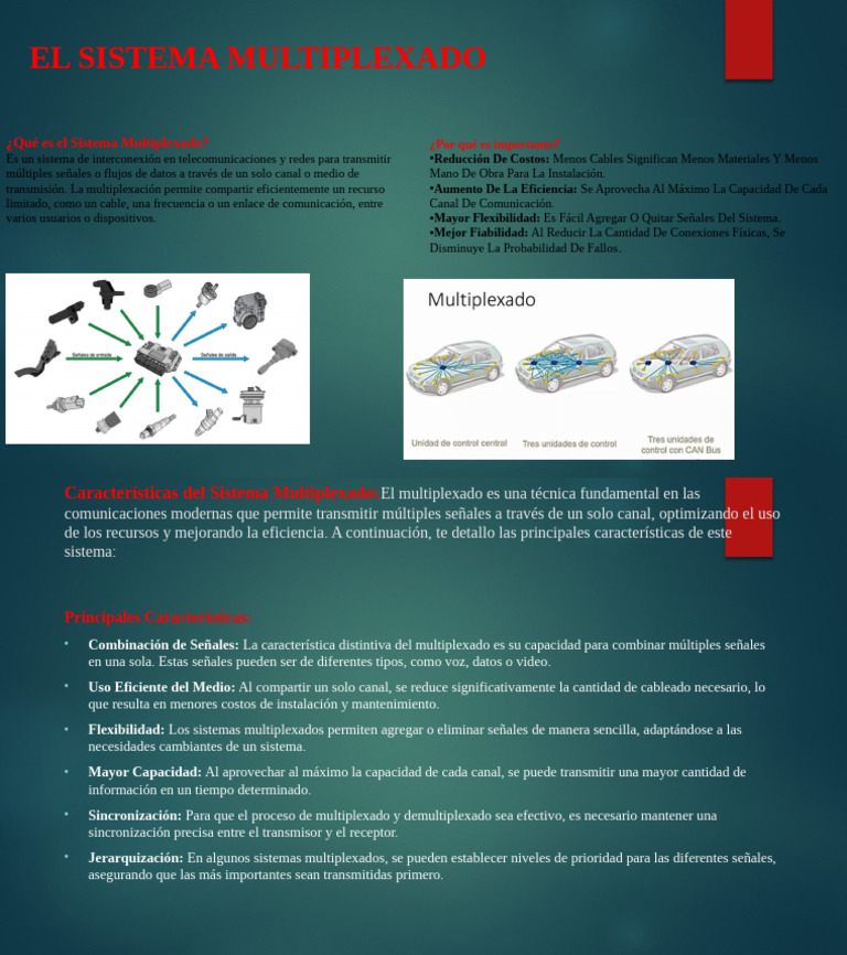 Qué Es El Sistema Multiplexado | PDF