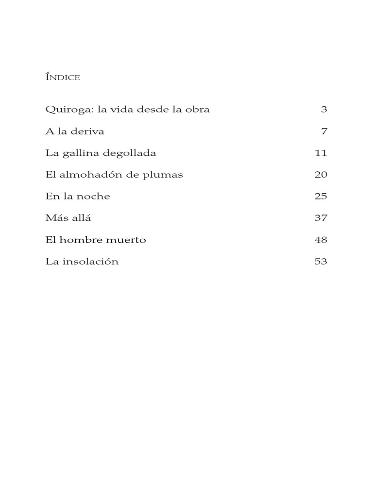 Horacio Quiroga | PDF