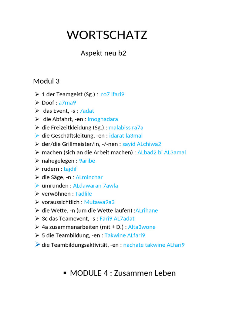 WORTSCHATZ | PDF