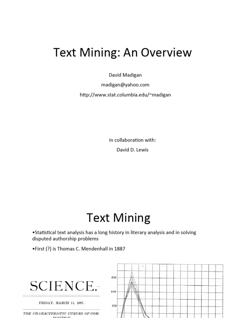 Intro Text Mining | PDF