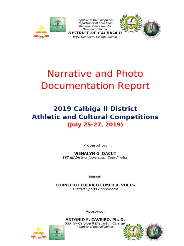 2019 Calbiga II District Competitions Report | PDF