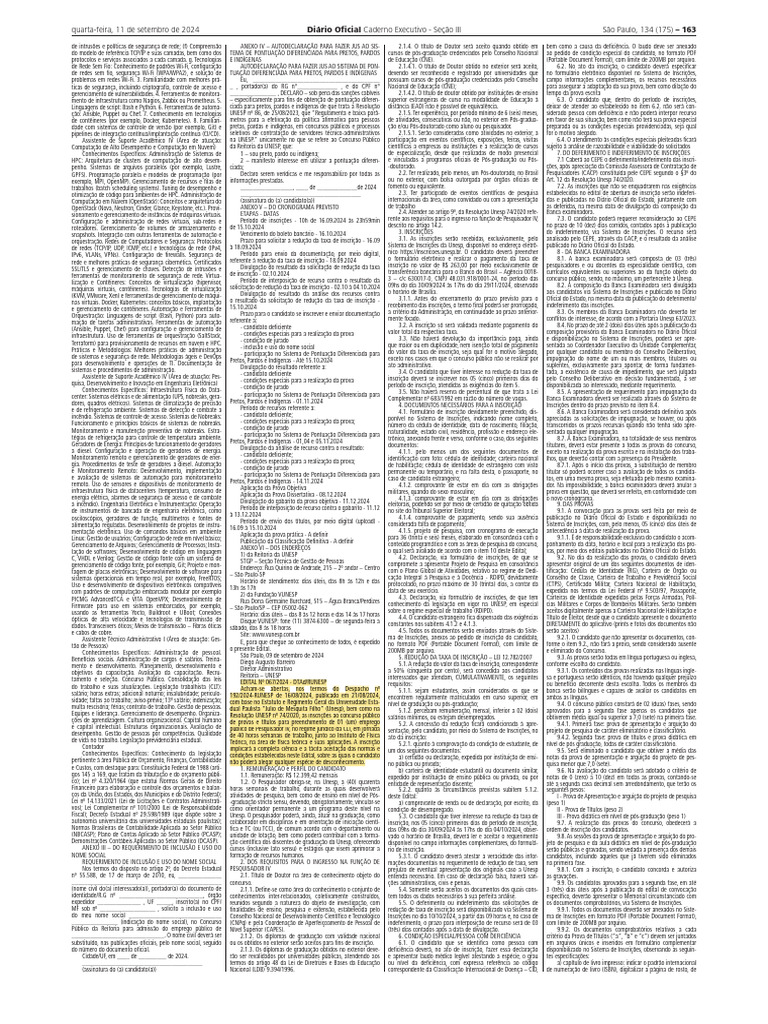 Edital de Abertura N 067 2024 | PDF