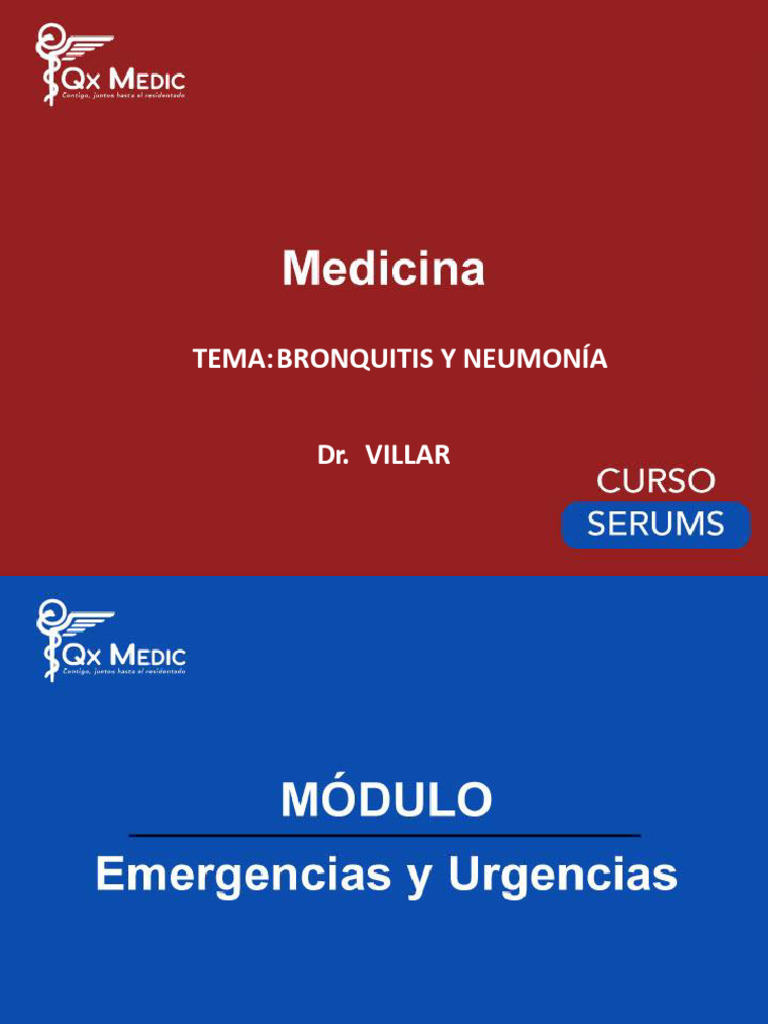 Emergencias y Ugencias - Neumonia y Bronquitis Aguda - Dr. Luis Villar ...