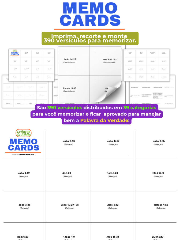 Amostra Memo Cards | PDF