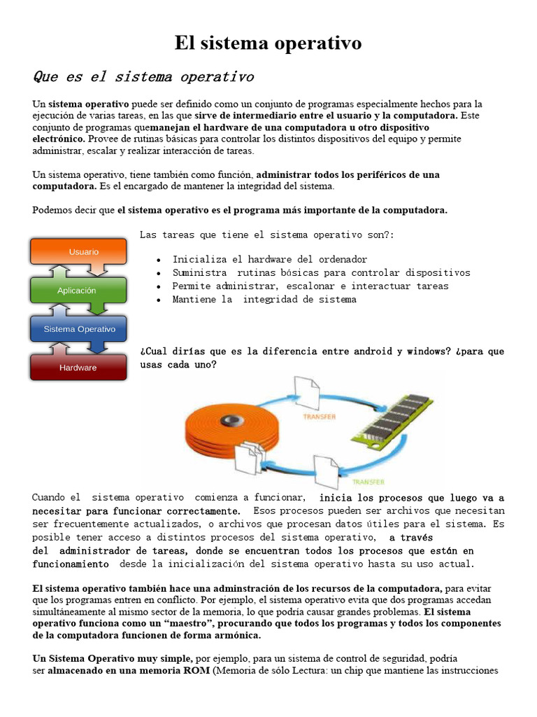 Sitema Operativo | PDF