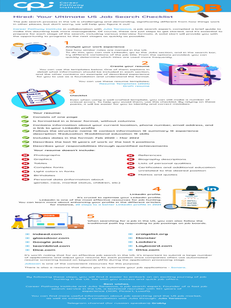 Job Search Checklist | PDF