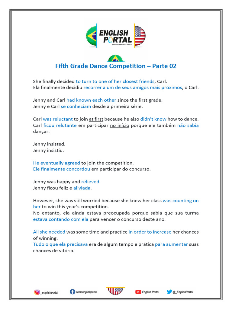 Fifth Grade Dance Competition 02 | PDF