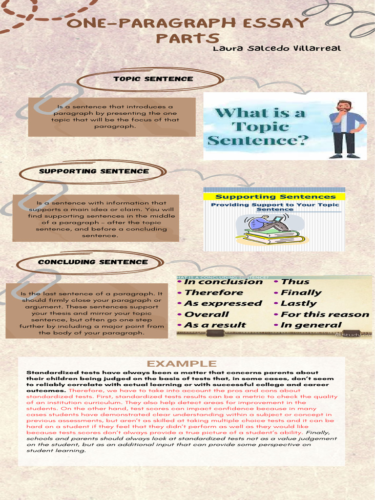 Writing One Paragraph Essay Parts | PDF