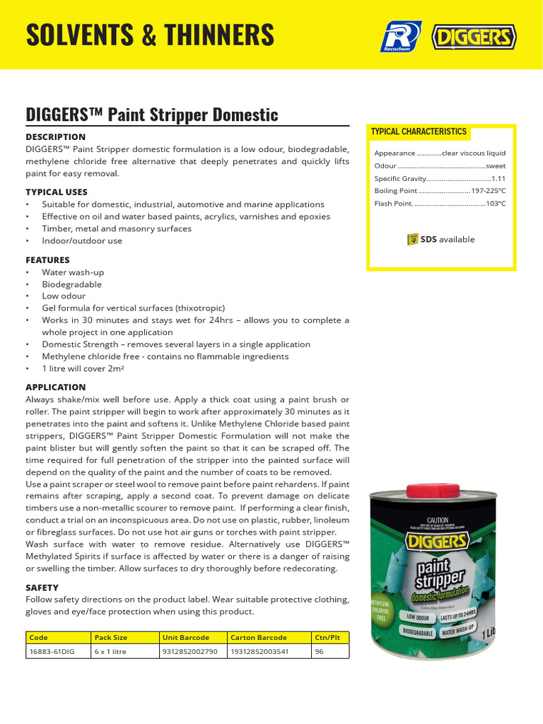 Consumer PDS Paint Stripper Domestic | PDF