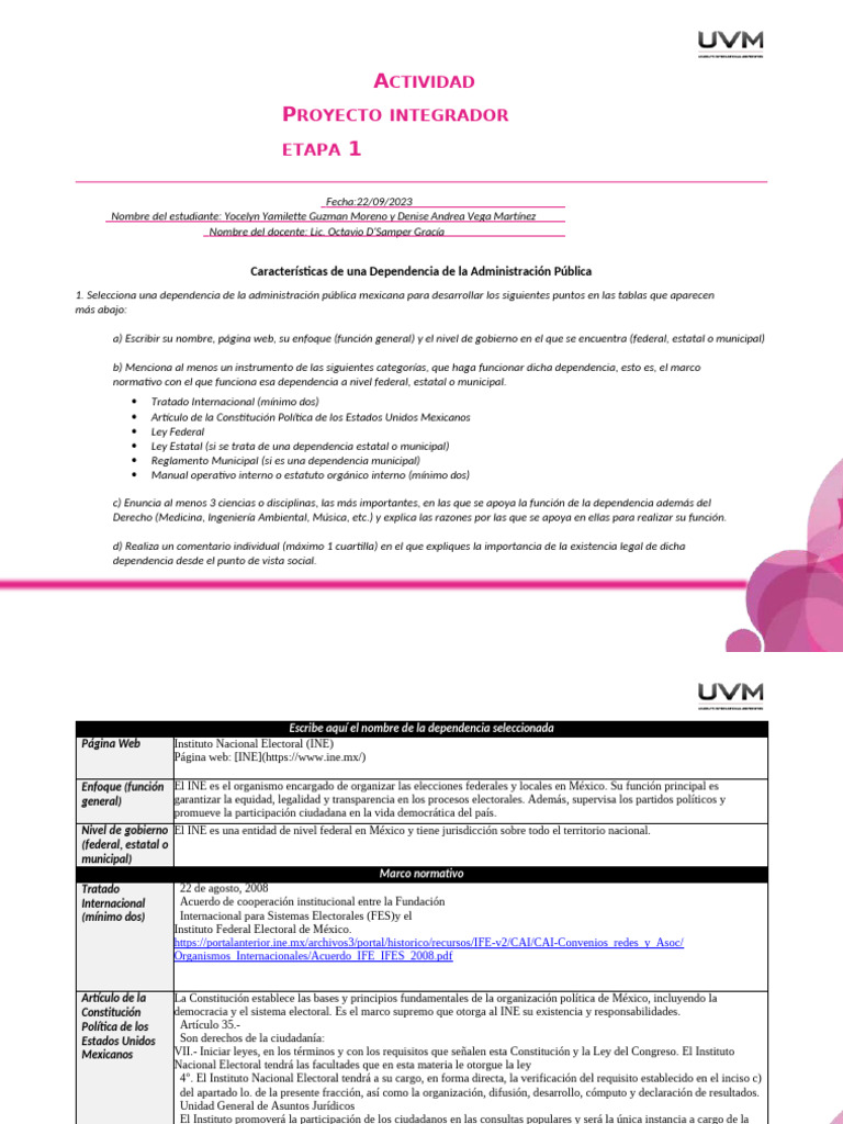 A3 Proyecto integrador Admin Publica | PDF