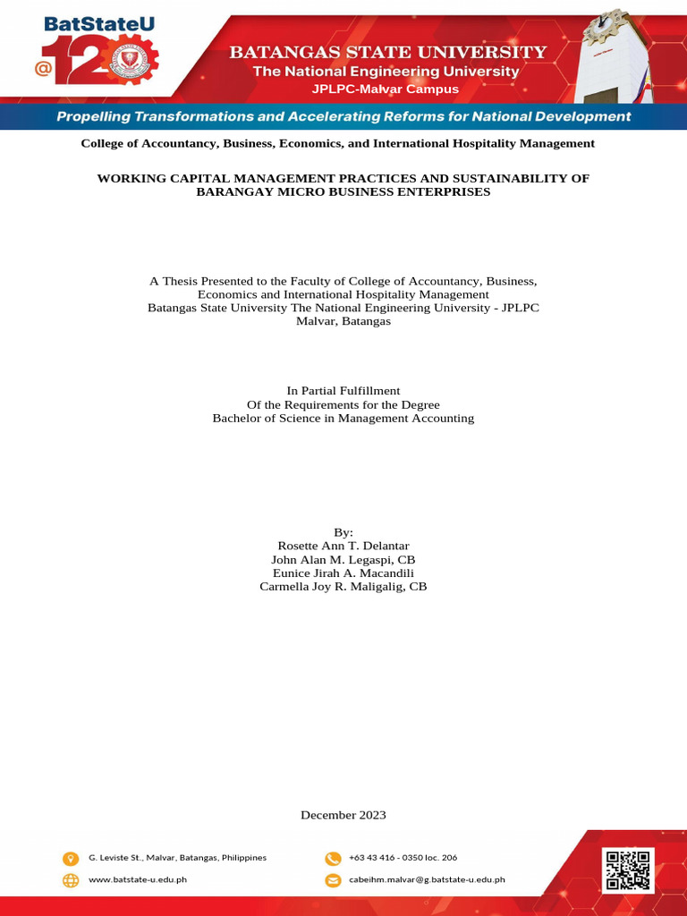 WCMP and Sustainability of Bmbe | PDF