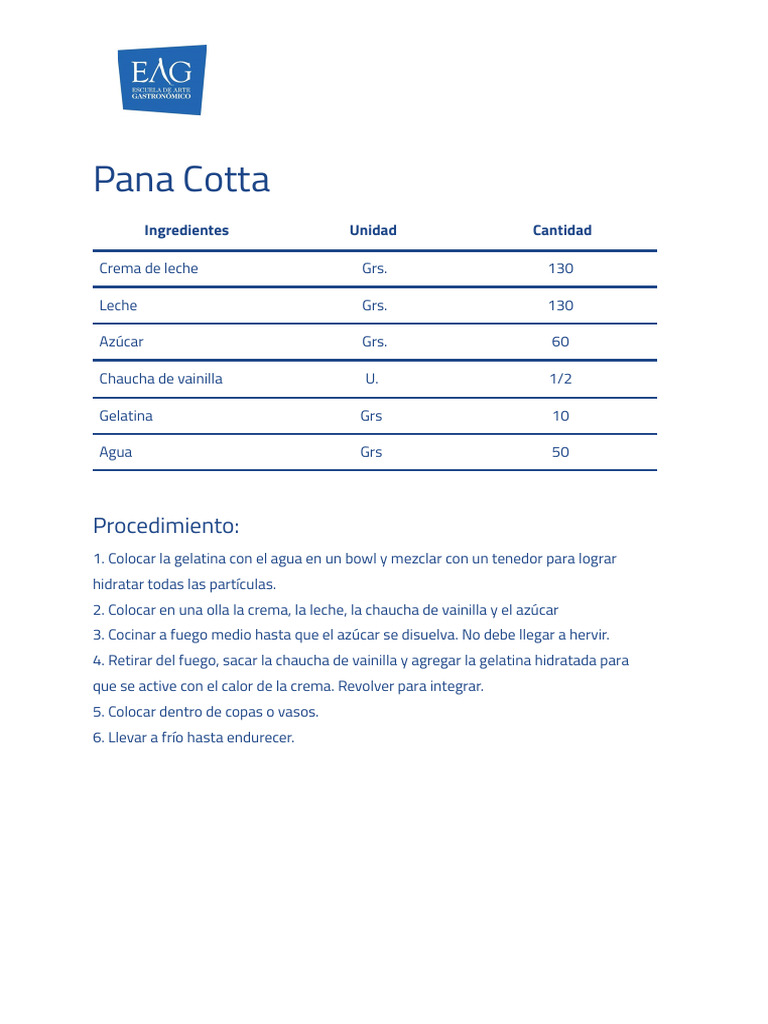 Pana Cotta | PDF