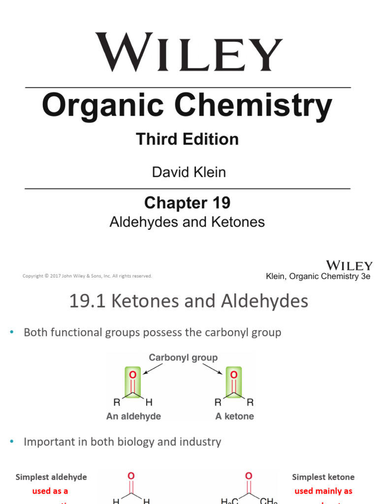 Ch19 Aldeheytdes and Ketones | PDF