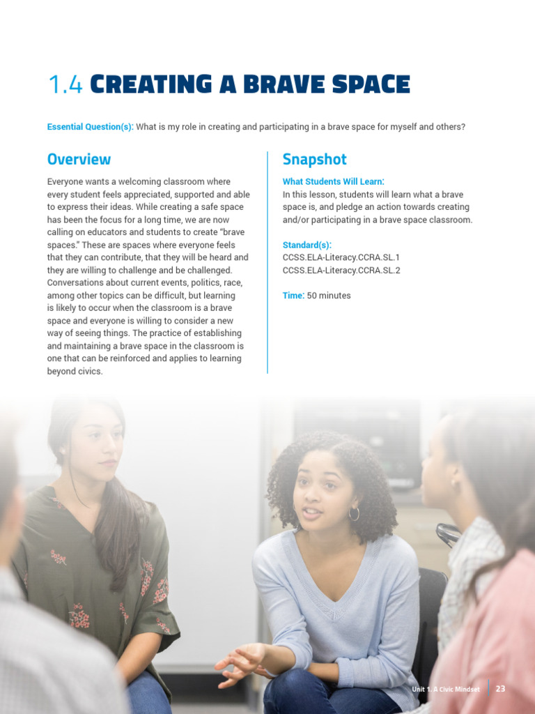 1 4 Creating A Brave Space - 0 | PDF