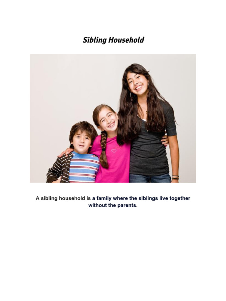 Sibling Household | PDF