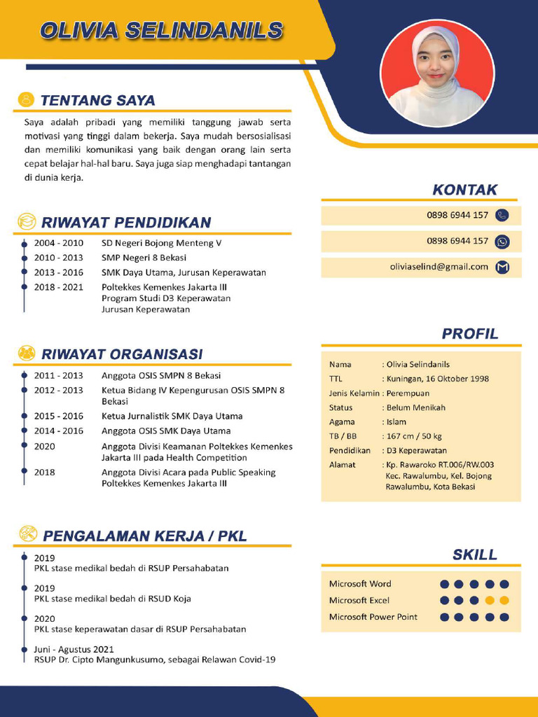 CV Olivia Selindanils | PDF