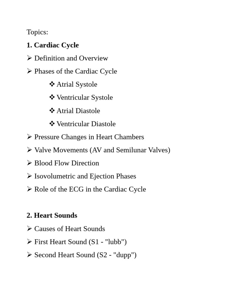 CARDIAC-CYCLE-AND-HEART-SOUND-From-the-book | PDF