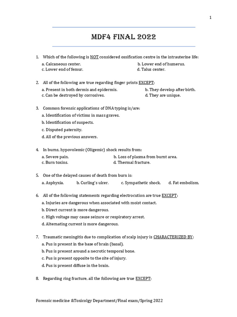 MFD4 Final 2022 | PDF