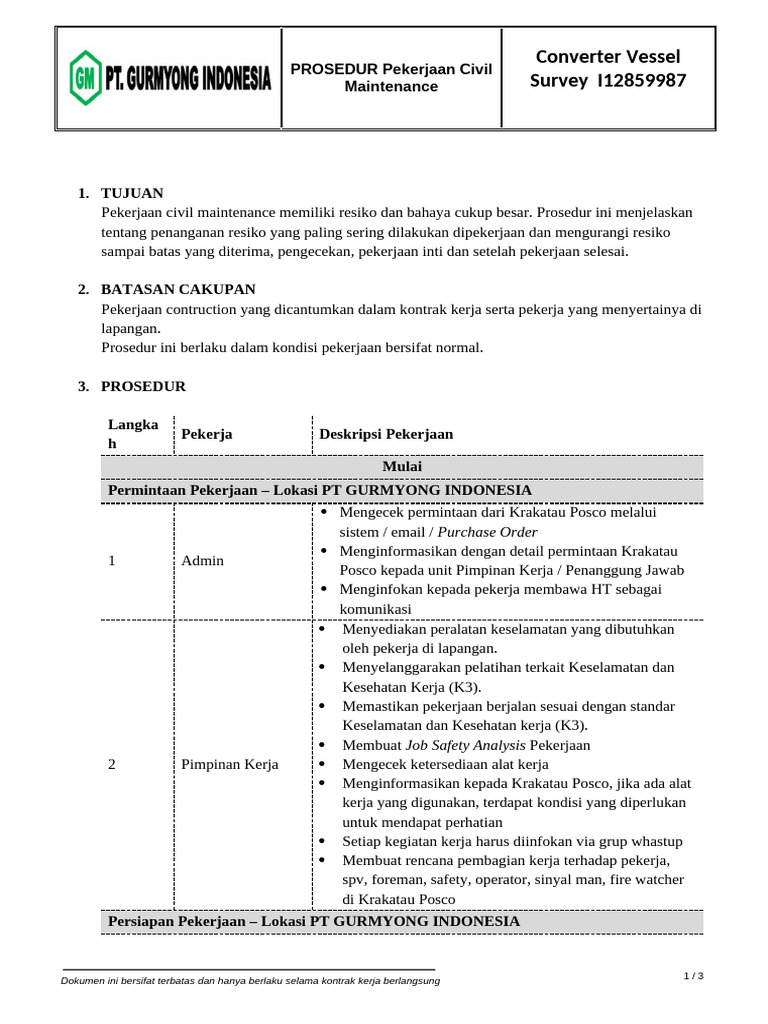 Sop Survey Elevasi | PDF