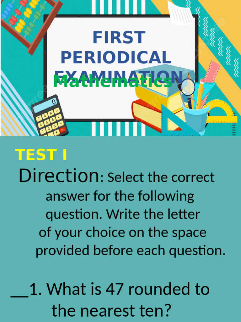 Math Periodical Exam Questions | PDF | International Trade ...