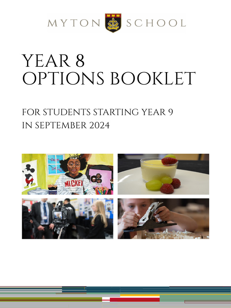 Year 8 To 9 Options Booklet 2024 Final Version | PDF