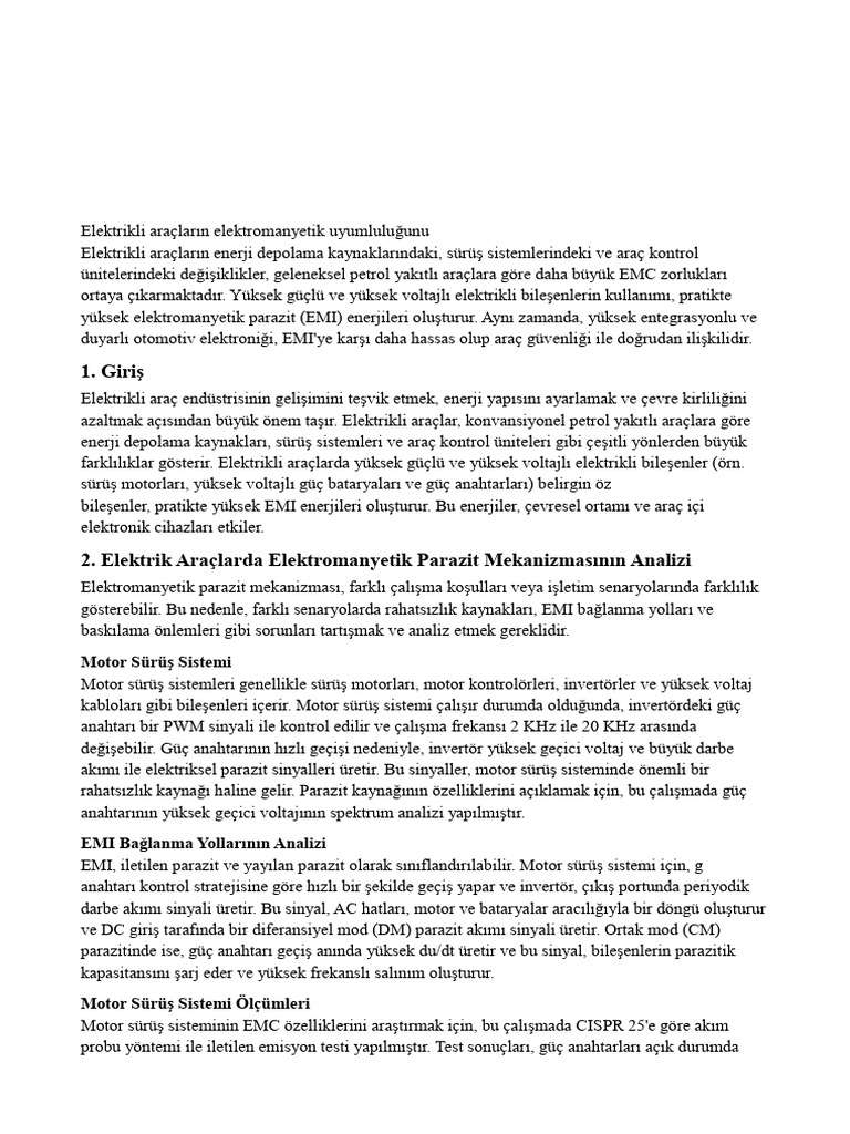 Analysis and Optimization of Electromagnetic Compatibility For Electric ...