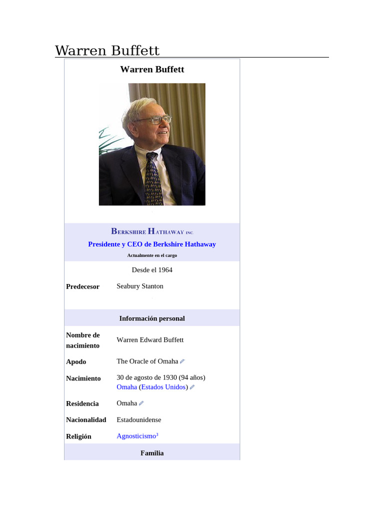 Warren Buffett | PDF