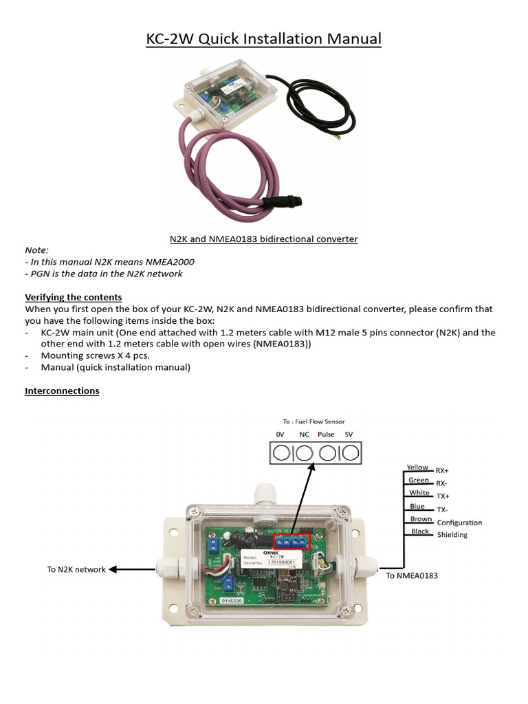 KC-2W Quick Installation Manual - 200511 | PDF | Electrical Engineering | Information And ...