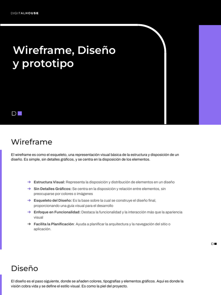 Wireframe, Diseño y Prototipo | PDF