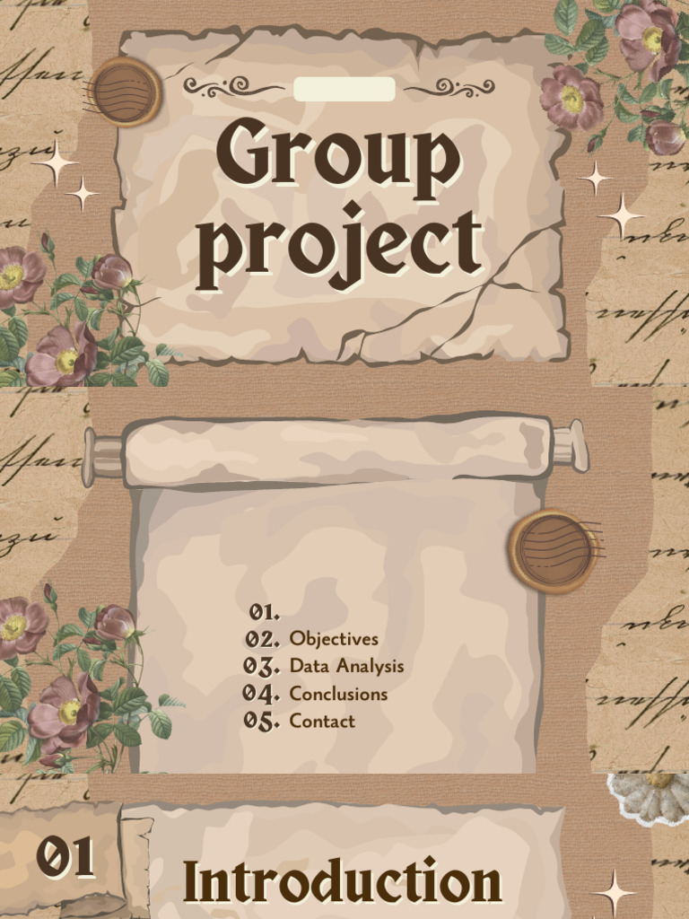 Beige and Brown Organic Vintage Group Project Presentation | PDF