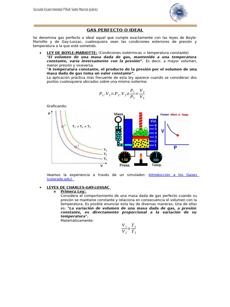 GAS PERFECTO O IDEAL | PDF GAS PERFECTO O IDEAL | PDF