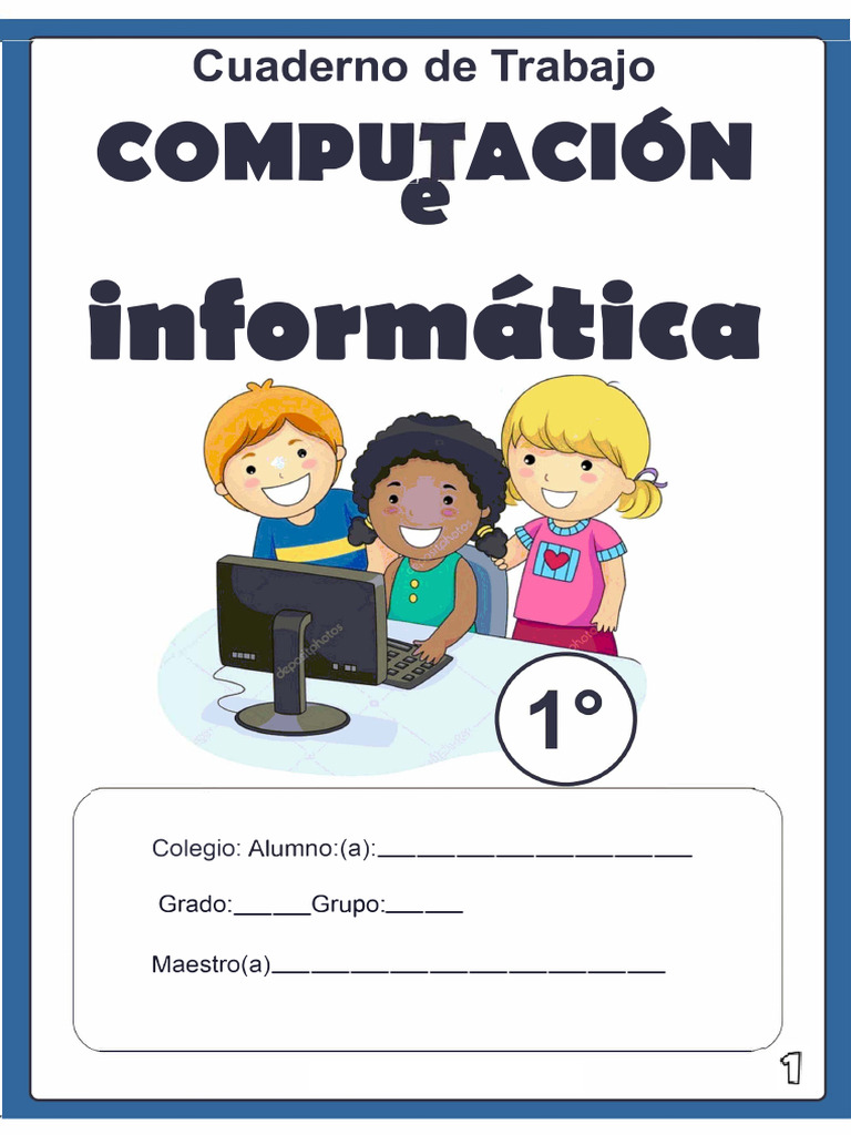Cuadernillo de Computacion 1ero de Primaria Ignacio Ramirez 2024 | PDF | Botón (Computación ...