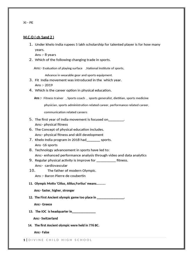 11th MCQ (Ch-1and 2) | PDF